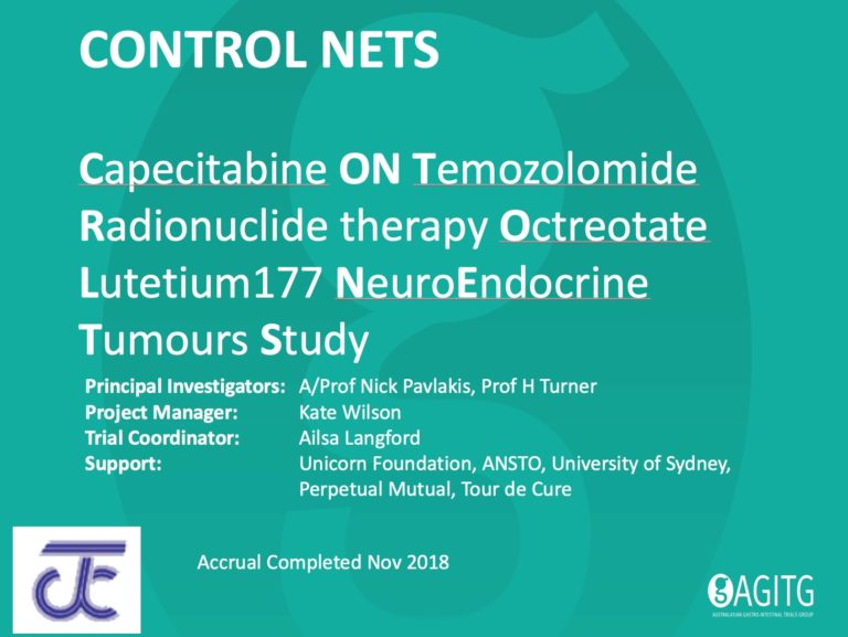 CONTROL NETS Clinical Trial Update - NeuroEndocrine Cancer Australia