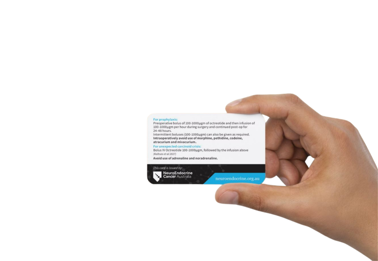 Patient card – Medical Alert - NeuroEndocrine Cancer Australia